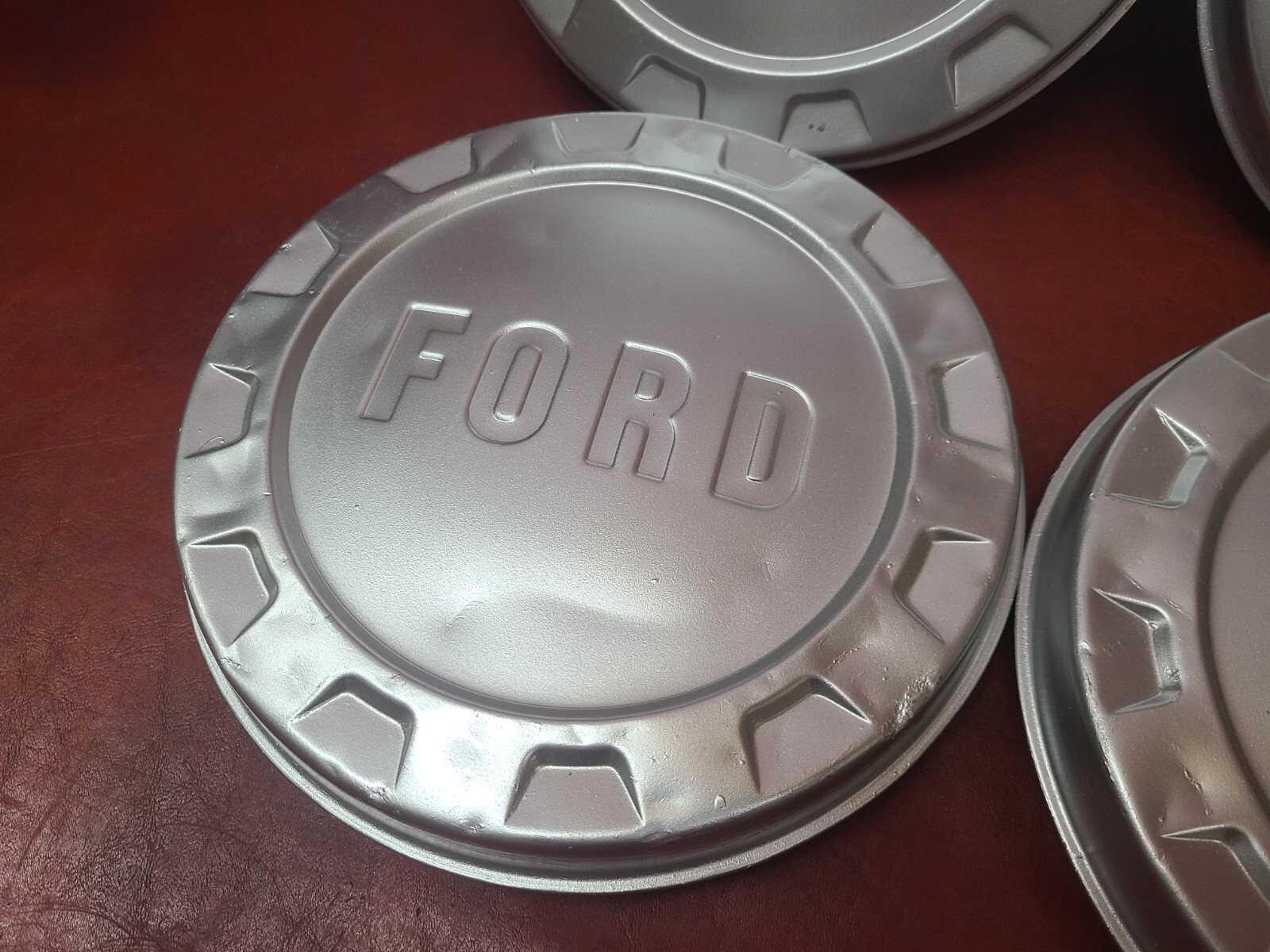 1961-1966 FORD F100 F150 TRUCK Bottle Cap Hubcap Dog Dish 8" CLIP SET ...