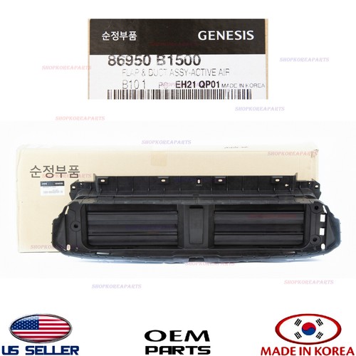Grille Active Air Shutter Flap Duct Deflector Genuine OEM Genesis G80 3 ...