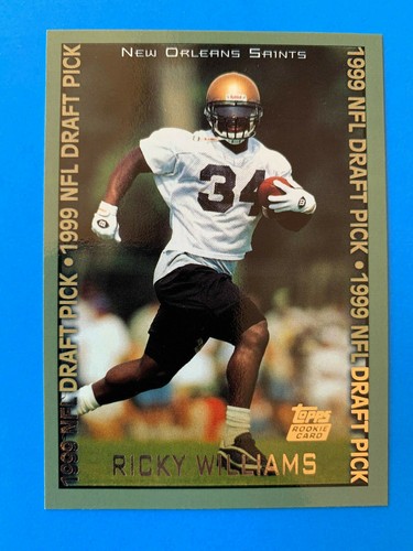 1999 Topps Football NFL Draft Pick Rookie ~ RICKY WILLIAMS #329 ~ NO ...