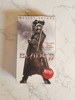 BLADE II Wesley Snipes VHS Tape, COMPLETE/TESTED SEE PHOTOS (VHS60) | eBay