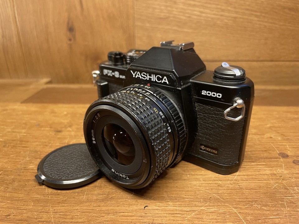 *Almost Mint* Yashica FX-3 Super 2000 Film Camera Tokina 28mm F/2.8 C/Y ...