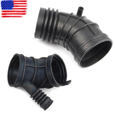 2pcs Throttle Body Air Intake Boot Hose E46 For BMW 325Ci 325i 330CI ...