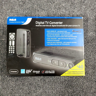 RCA DTA800B1 Digital-to-Analog TV Converter Box 62118480037 | eBay