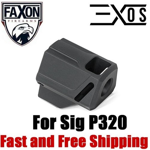 Faxon EXOS-515 Pistol 9mm Compensator for SIG P320 Full-Size, Compact ...
