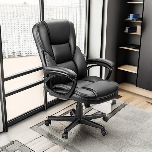 Furmax Office Executive Chair High Back Adjustable Managerial Home Desk ...