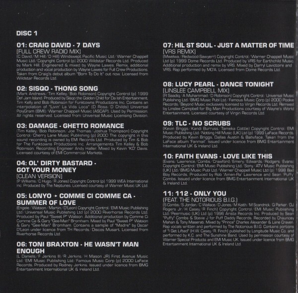 PURE R&B (2000) CD X 2 - 36 TRACKS. OMAR,MISSY,TONI BRAXTON,TLC,JAMELIA ...