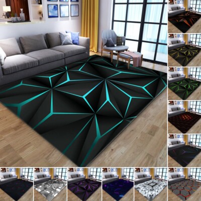 3D Print VOR Visual Floor Rug Door Mat Anti-slip Living Bedroom Carpet ...