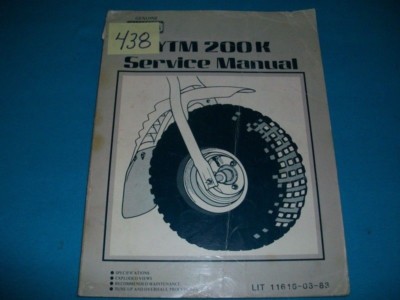 ORIGINAL FACTORY YAMAHA YTM 200K SERVICE MANUAL | eBay
