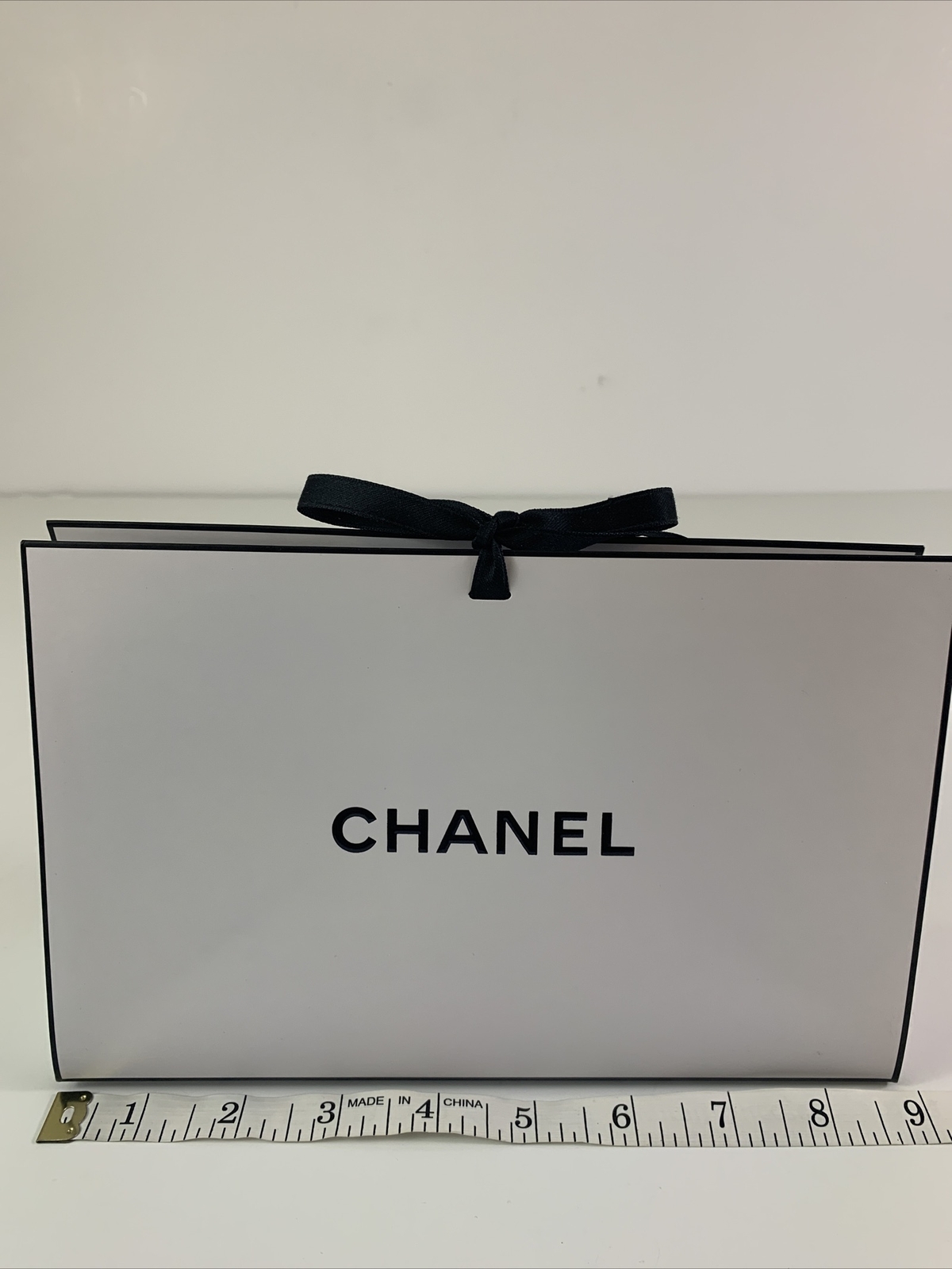 CHANEL Gift Bag 8.75" x 5.5" x 3" With Bow | eBay