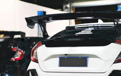 For 2016-2020 Honda Civic FK7 FK8 JS Type Fiberglass Rear GT Spoiler ...