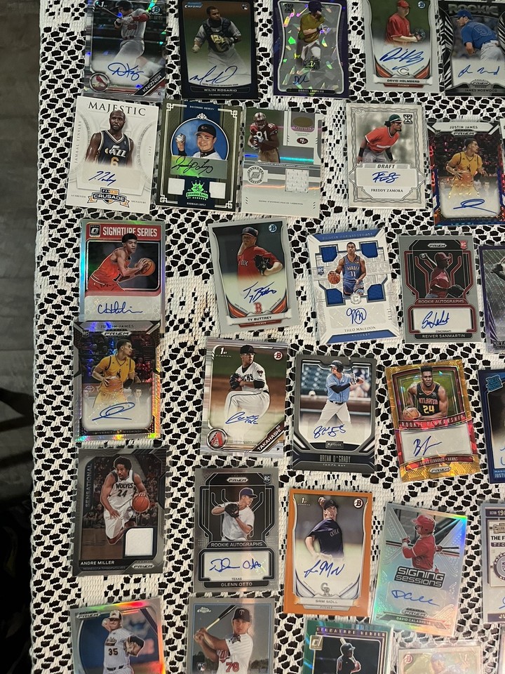 MLB NBA Auto & Jersey Relic Patch 53 Card Lot RC #d Refractor | eBay