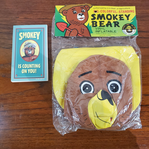 Vintage Smokey the Bear Colorful Standing Vinyl Inflatable Original ...