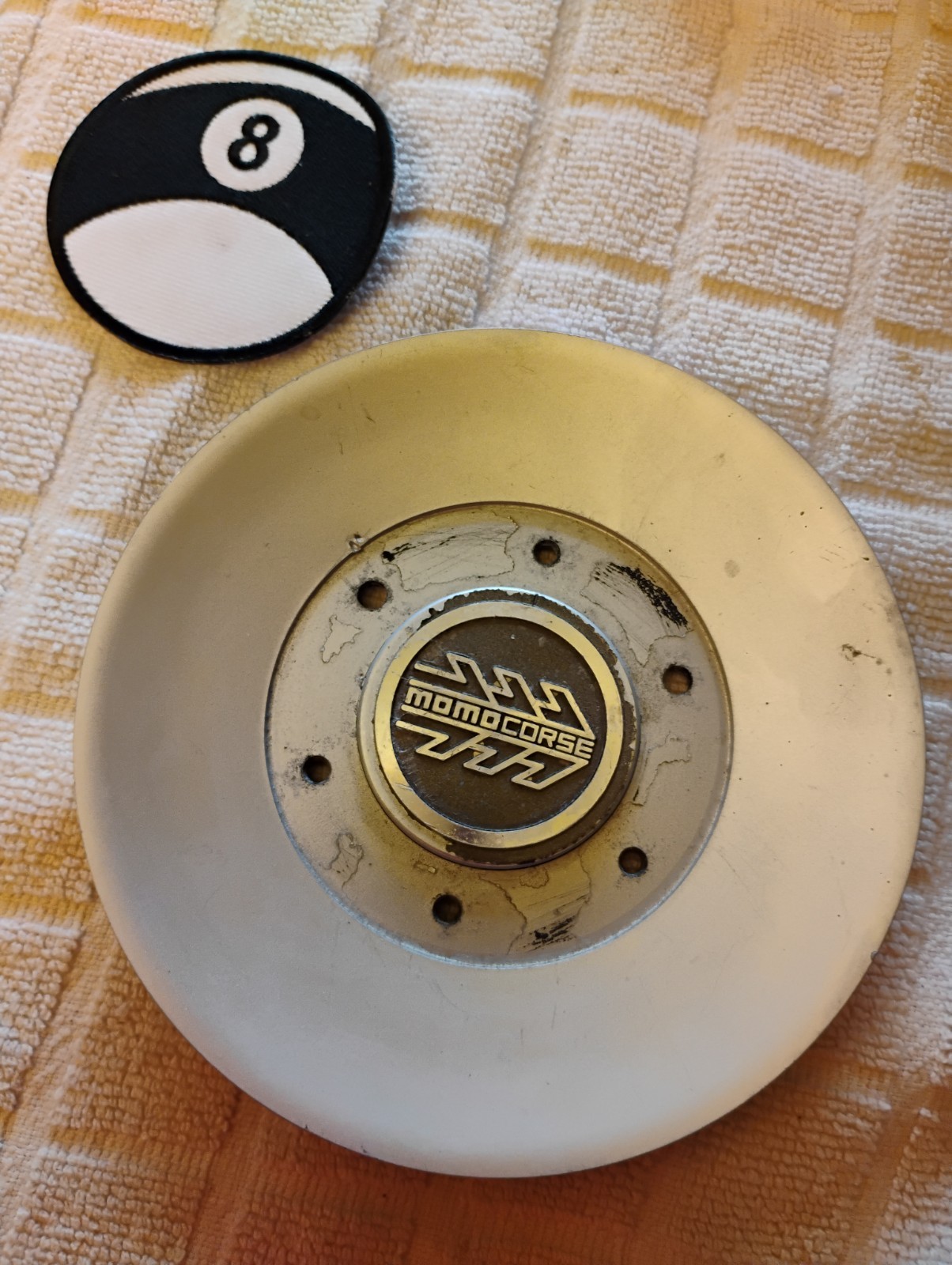 🎱 Momo Course Silver Wheel Center Cap Hub 5-7/8" No Outer Emblem Ring ...