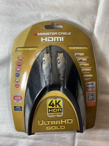 Monster Cable HDMI Ultra HD GOLD NEW 50644768873| eBay