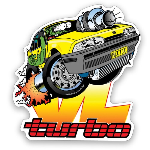 Holden Vinyl Stickers - VL Turbo Commodore Yellow | eBay