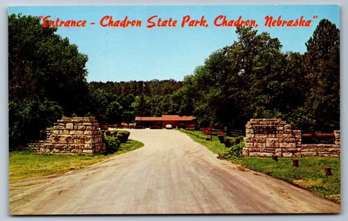 Postcard NE Entrance Chadron State Park Chadron Nebraska W9 | eBay