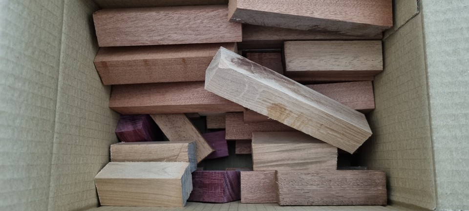 1.5 KG Mixed Hardwood Offcuts - Variety Of Hardwood offcuts - Small ...