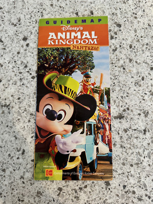 2002 Walt Disney World Disney's Animal Kingdom Guide Map Book Nahtazu ...