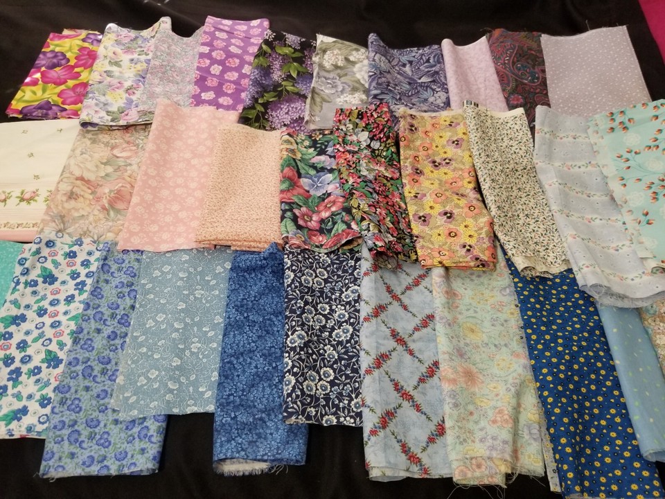 Grab Bag Vintage And New Quilting Cotton Fabric Moda Many Designers ...