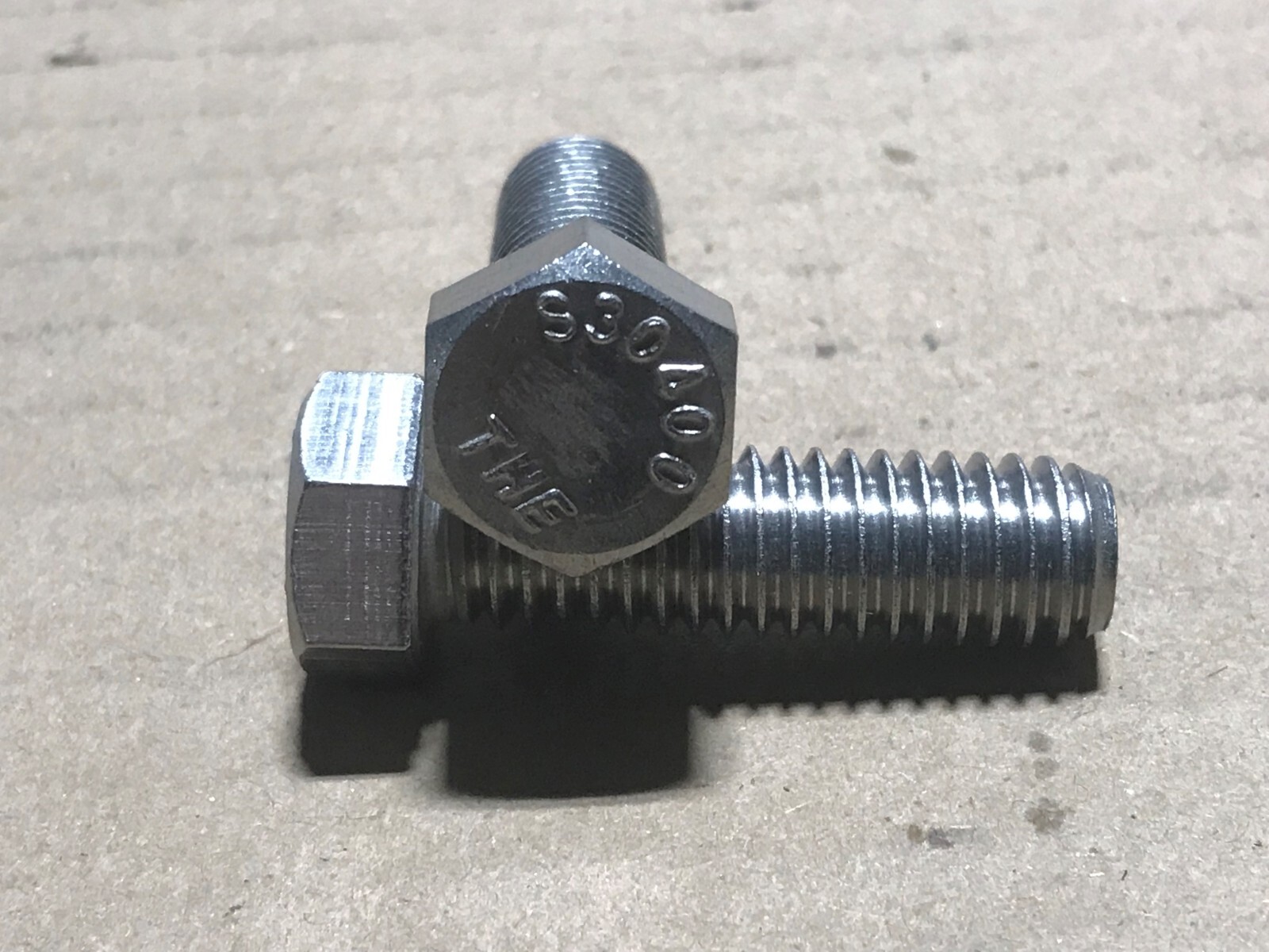 7/16"-14X 1" Stainless steel Hex head bolt | eBay