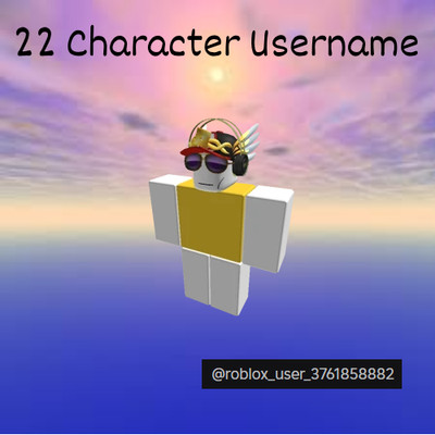 Roblox 22 Character Username | "roblox_user_3761858882" | eBay UK