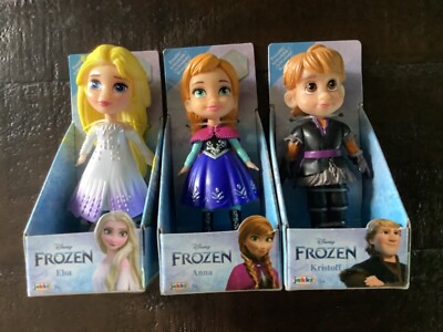 Disney Princess Frozen Mini Toddler Doll Princess Elsa, Anna & Kristoff ...