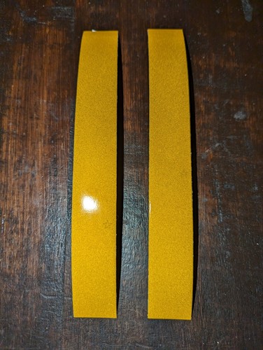 Yellow Retro Reflective Tape 2 strips 8" x 1" | eBay