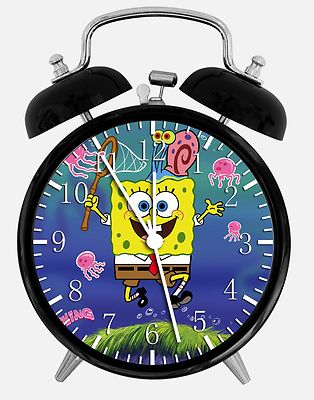 SpongeBob SquarePants Alarm Desk Clock 3.75" Home Decor W46 Nice For ...