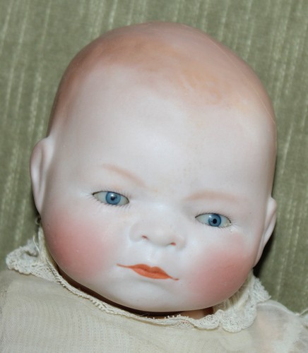 ANTIQUE Bisque Doll 12" BYE LO BABY Rare Composition Body AS IS Lot HH ...