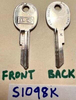 Vintage GM 1970s 1980s auto key blanks ILCO S1098K General Motors cars ...