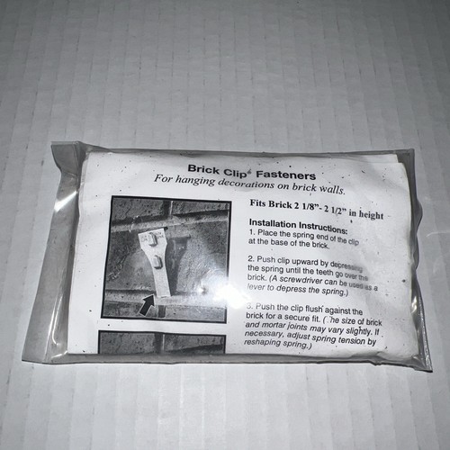 4 pack Brick Clip Fasteners Fits Brick 2-1/8" to 2-1/2" in Height. Made ...