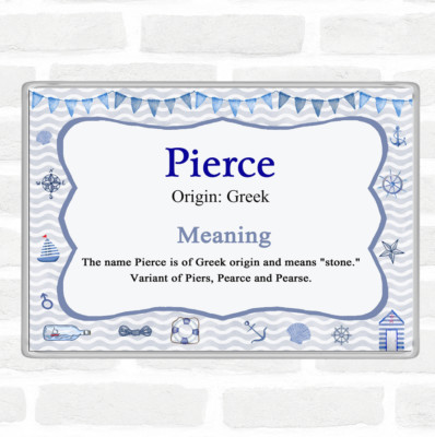 Pierce Name Meaning Jumbo Fridge Magnet Nautical | eBay UK
