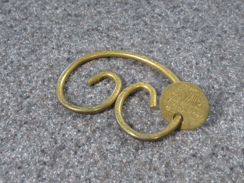 Vintage 1970s Brass Jean Rings By Marc w/ Tag Keychain Keyring St Louis ...