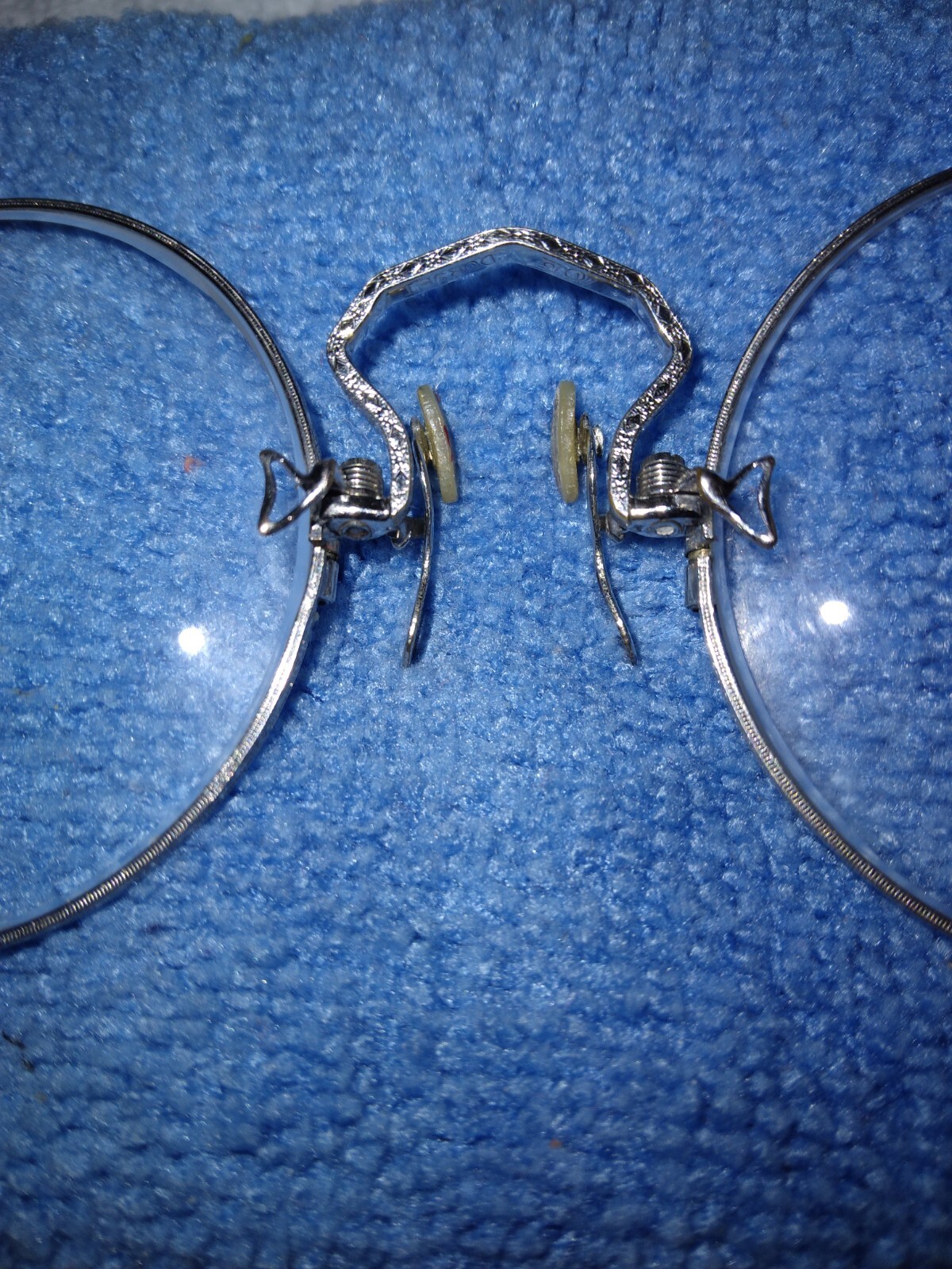 Antique Vintage Small Spectacle Eye Glasses . - Gem