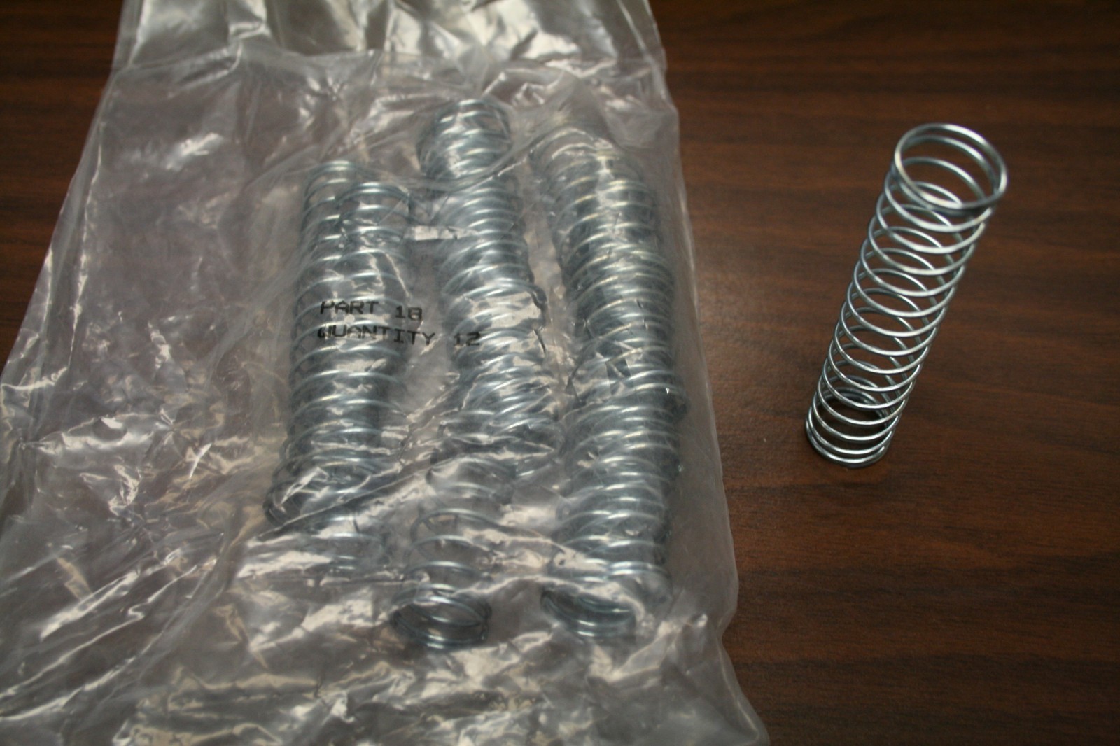 12 PIECE LOTS-3" COMPRESSION SPRING .047 WIRE .688" OD 1.13" COMPRESSED ...