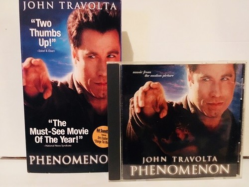 Phenomenon 1996 film (VHS and Soundtrack CD) w/ John Travolta, Kyra ...
