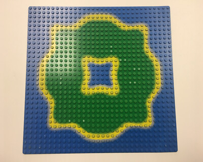 LEGO Vintage Baseplate 32 x 32 with Island and Center Lagoon Pattern ...
