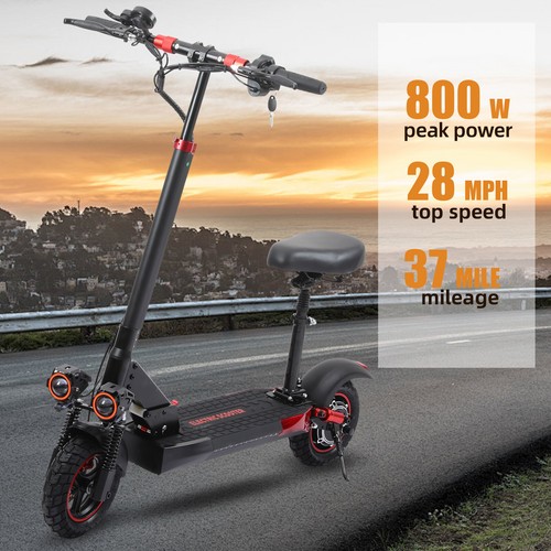 Electric Scooter 48v 800W For Adult 10"Off Road Fat Tires Fast Speed ...