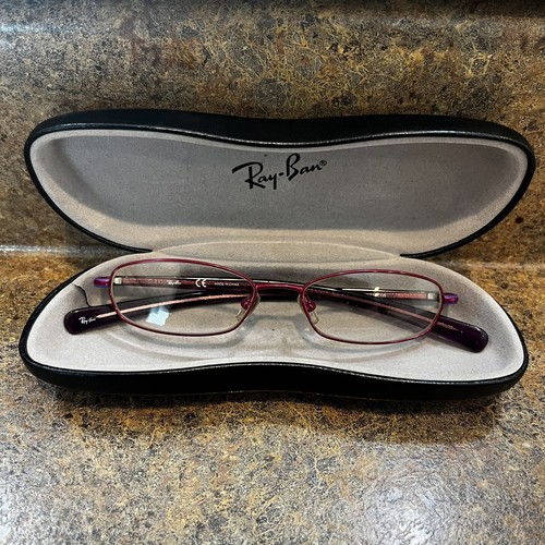 Ray-Ban RB 6107 2562 Womens Pink Rectangular Frames 49-15 135 FRAMES ...