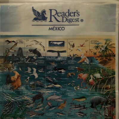 us mint stamp sheet lot Readers Digest Mexico 2.89 / Stamp full Mosaic ...