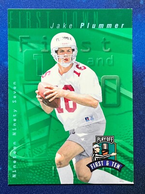1997 Playoff First & Ten Football Rookie #142 Jake Plummer Arizona ...