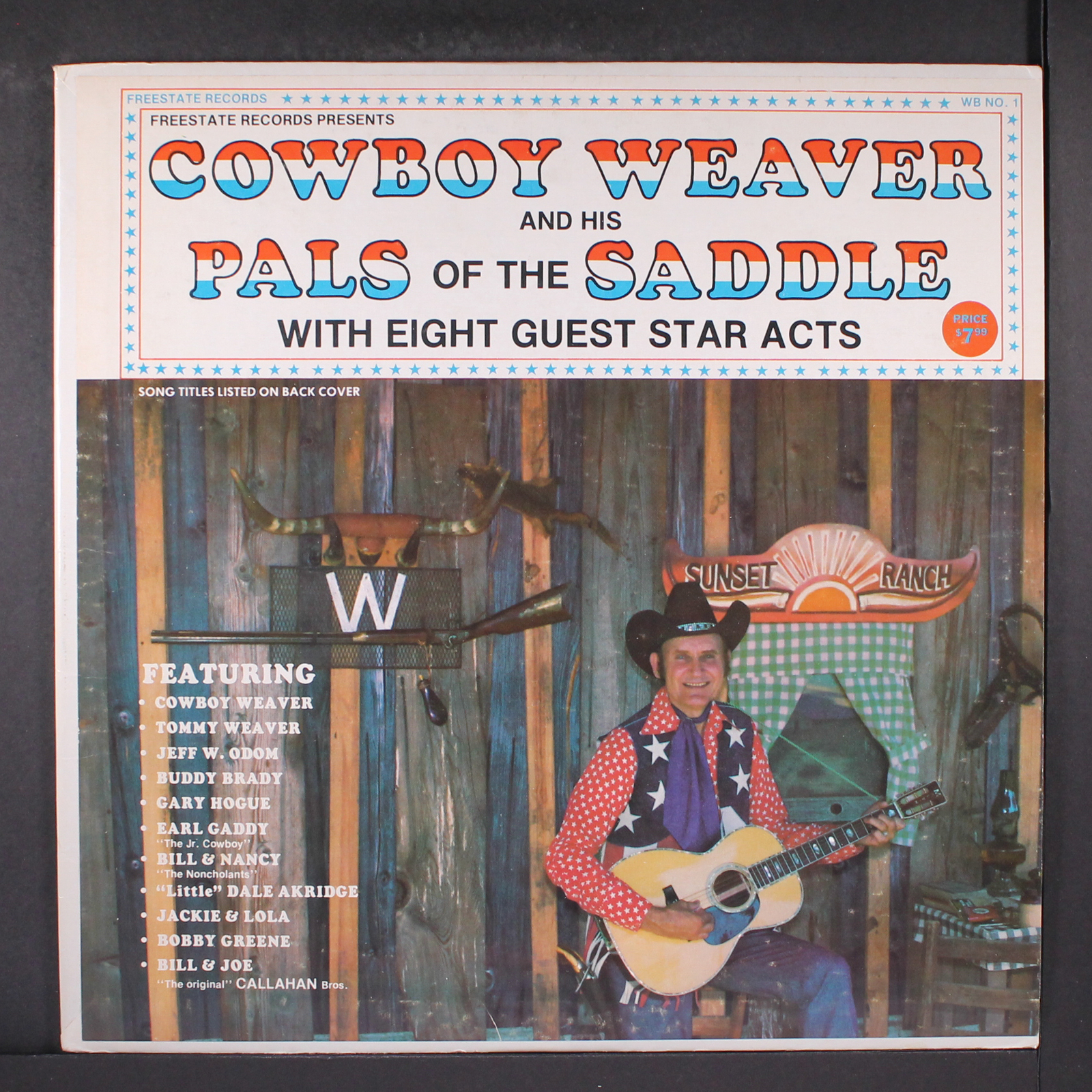 COWBOY WEAVER & PALS OF THE THE SADDLE: with eight guest star acts ...