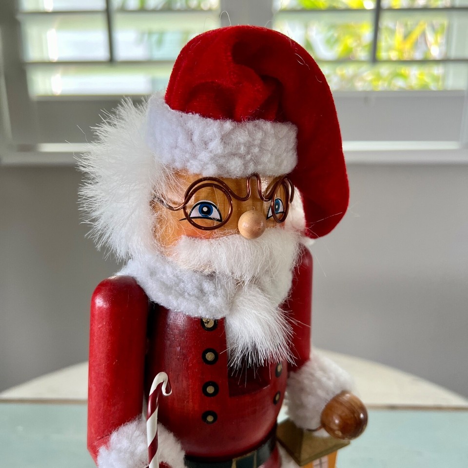 Holiday Time Nutcracker Walmart Exclusive Santa Claus 12 Inch Wooden | eBay