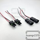 2 x 18 AWG Assembled Weather Pack 2 Pin Sealed Connector Kit. | eBay