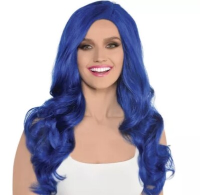Glam Wig School Spirit Long Dress Up Costume Accessory 7 COLORS To ...