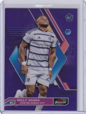 Willy Agada 2023 Topps Finest MLS Purple Rookie Kansas City /250 $1.50 ...