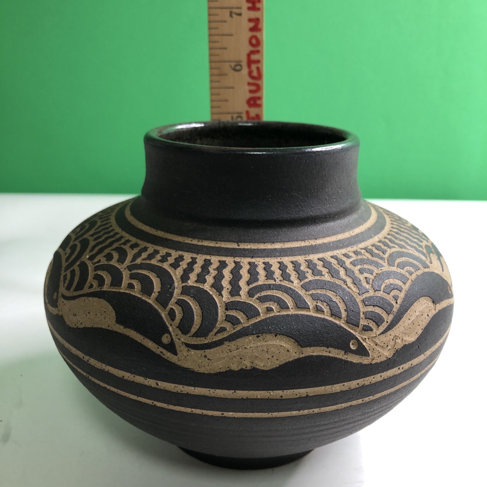 1985 CHARLES SMITH Art Pottery Vase Planter African American Mobile ...