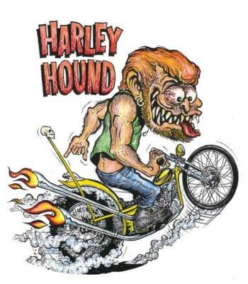 Rat Fink Harley Hound 3"-6" Vinyl Decal Stickers | eBay