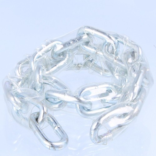 HEAVY DUTY 600mm PLASTIC COVERED CHAIN 6mm Bike Cycle Padlock Security ...