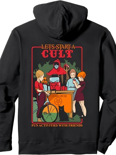 Men'S Gothic Occult Hooded Sweatshirt - Blackcraft Cult Games Satan ...
